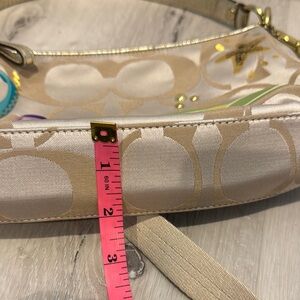 Coach | Bags | Coach Gold And Tan Crossbody Bag With Gold Hardware ...